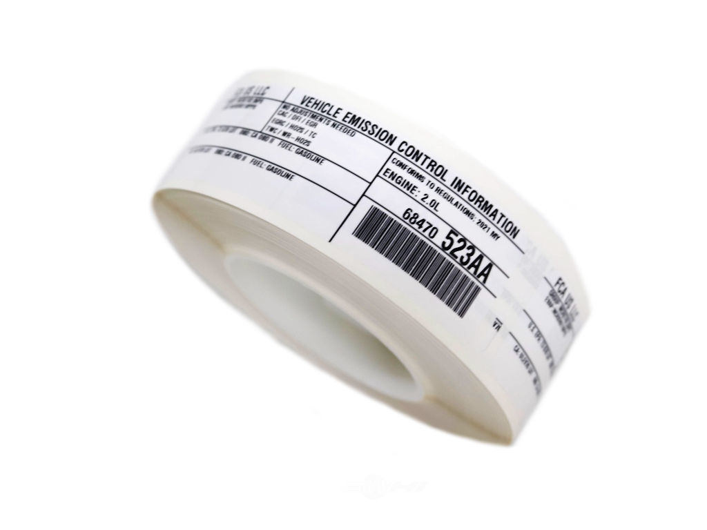 Emission Label Mopar 68470523AA for sale online | eBay