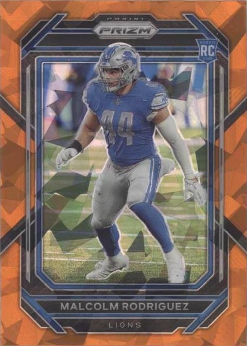 2022 Panini Prizm - Rookies Malcolm Rodriguez #350 Orange Ice Prizm (RC ...
