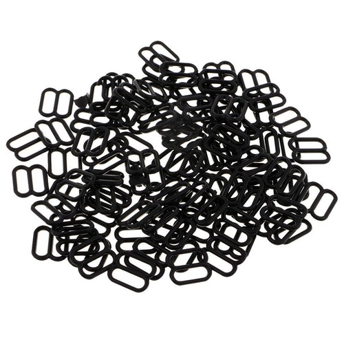 100 Pieces Nylon Bra Strap Buckles Sliders Hooks 8 Sewing Fasteners | eBay