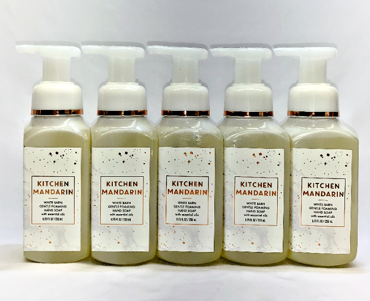 5 Kitchen Mandarin Gentle Foaming Hand Soap Bath & Body Works 8.75 Oz ...
