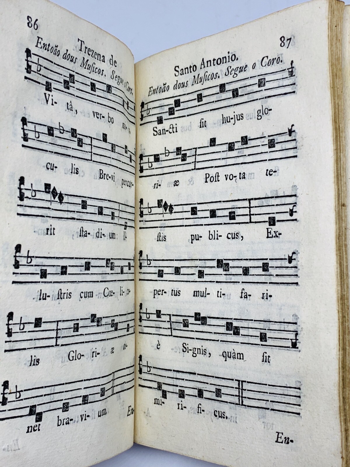 1767 Portuguese Cults Of Devotion, Antiphonal Chant Music St Antonio | eBay