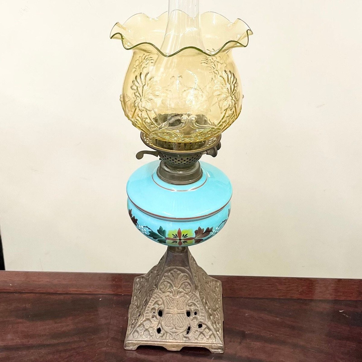 Uranium Glass Oil Lamps