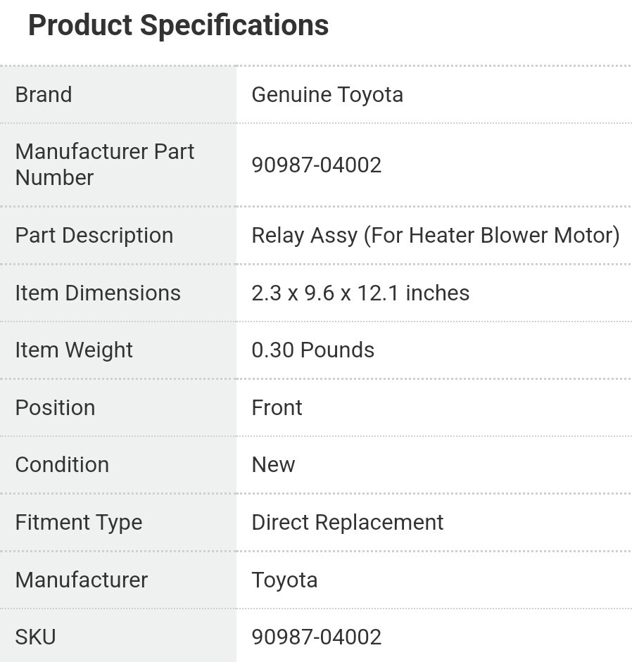 🚨 2x GENUINE TOYOTA RELAY DENSO RELAY 90987-04002 4RUNNER AVALON CAMRY ...