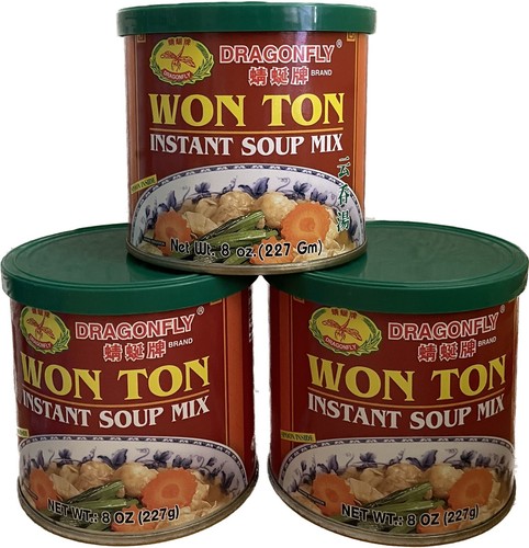 Dragonfly Won Ton Instant Soup Mix Wonton, 8 Ounce Pack Of 3 | eBay