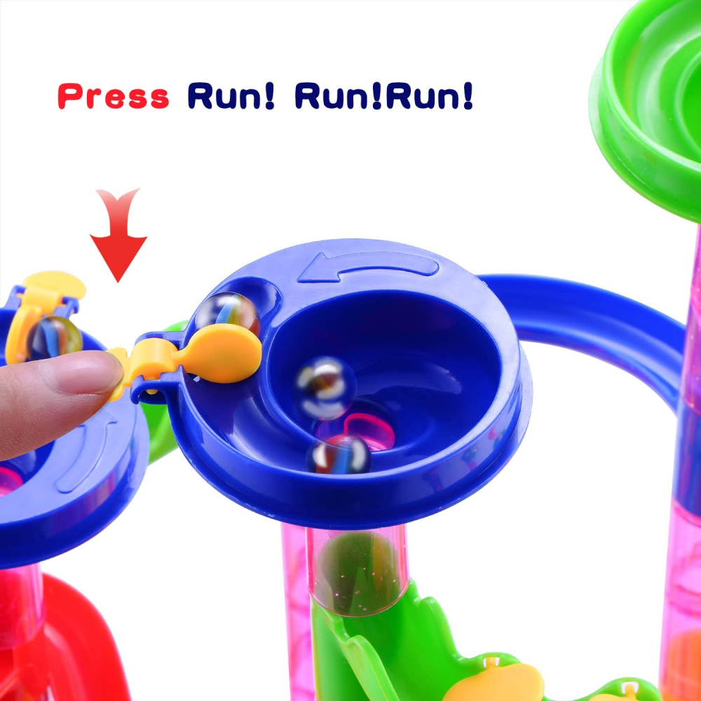 Marble Run Toy 130pcs Marbulous Starter Construction Child Building ...