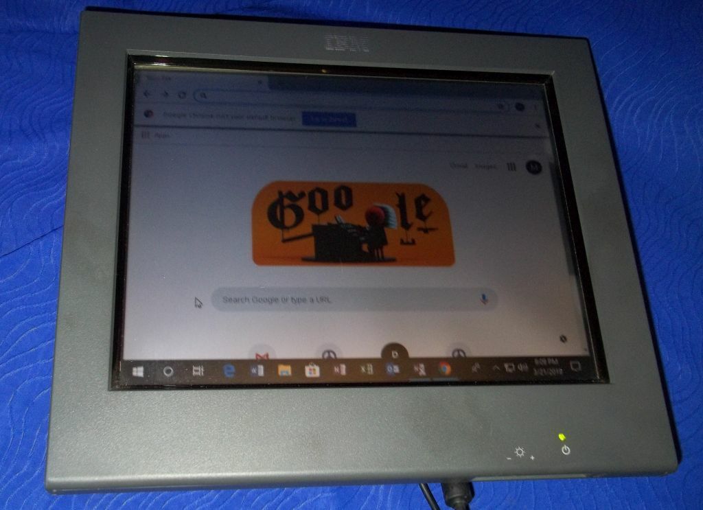 IBM Wd-4820-touch Screen Monitor for POS System 15” Inch Display Cables ...