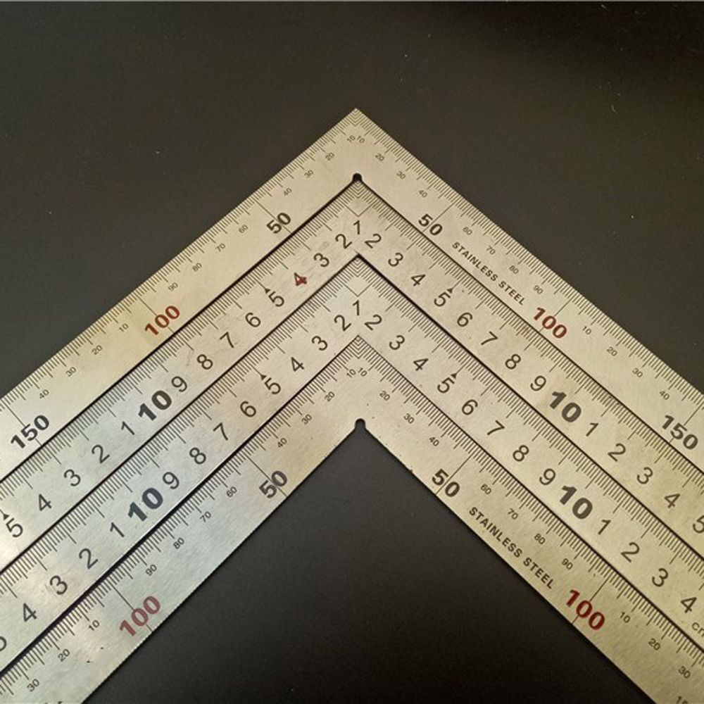 Stainless Steel L Shape Ruler 90 Angle Ruler 90 Degree Ruler Straight ...