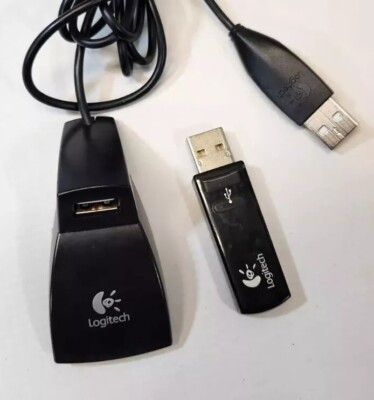Logitech Wireless Range Extender Stand 501688-A000 & USB Dongle C-UA59 ...