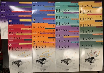 NEW FABER PIANO ADVENTURES 35 BOOK PACK PRIMER, LEVEL 1, 2A, 2B, 3A, 3B ...