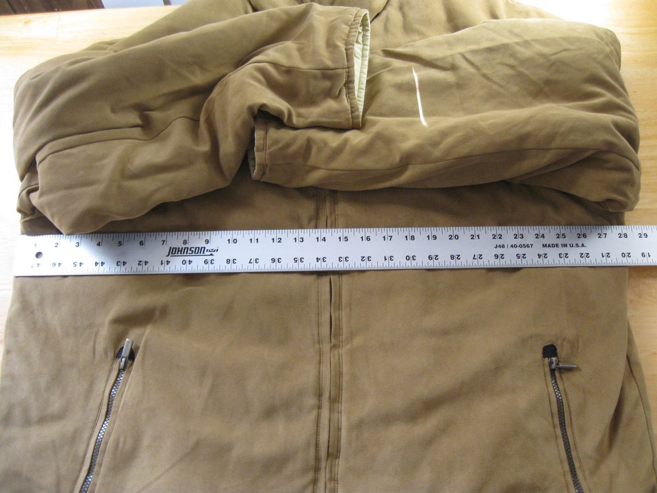 RC Comstock Expedition Tan Micro-Suede Poly/Nylon Reversable Coat ...