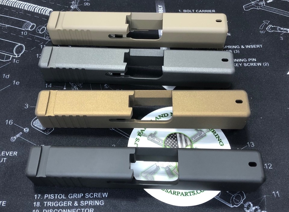 OEM Profile Slide for Glock 43 9mm - FDE-flat dark earth Cerakote - G43 ...