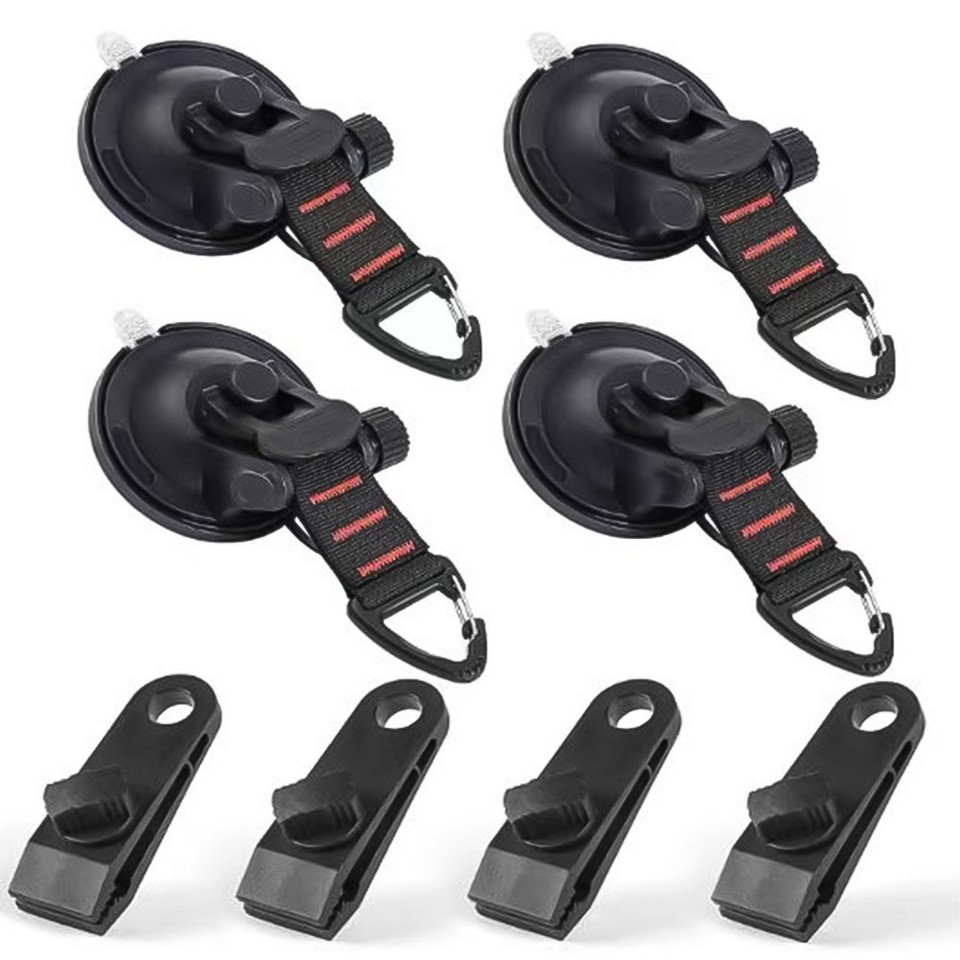 Convenient Suction Cup Hooks Set for Car Camping Awning Strong and ...