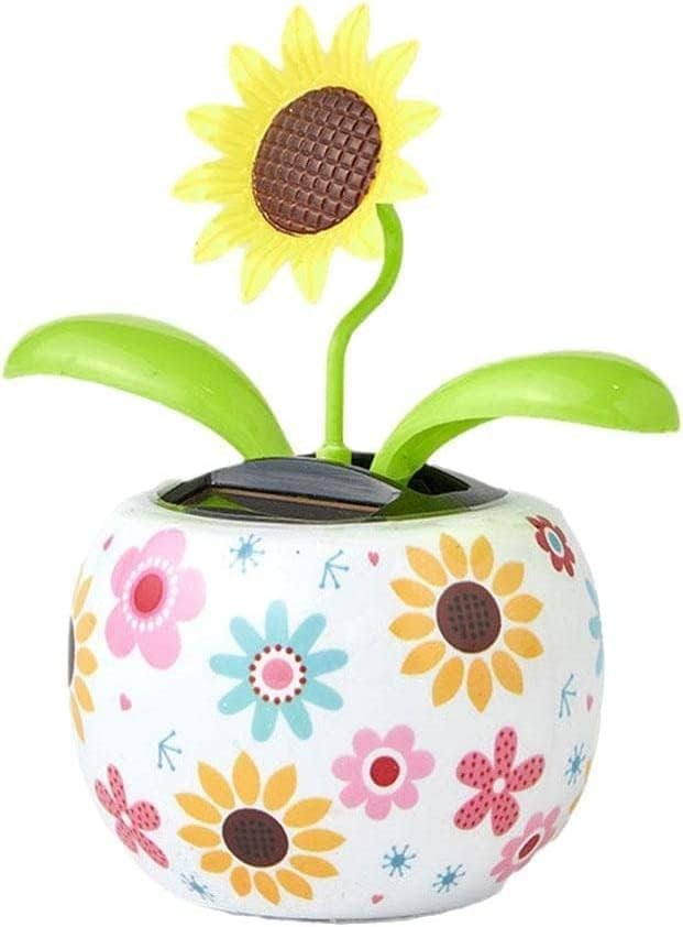 Solar Dancing Flower Toy Car Swinging Toy for Car Office Home Desk ...