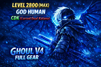 Blox Fruits - Race Ghoul V4 Full Gear (Awakening) (Gh + CDK )[Level MAX ...