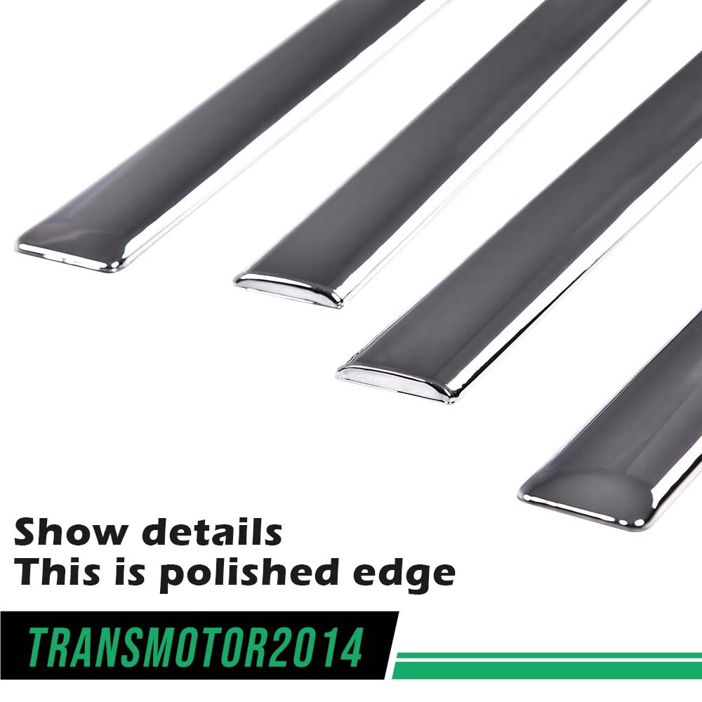 Fit For 14-18 Silverado/Sierra Crew Cab Body Side Molding Trim 4PCS 1/ ...