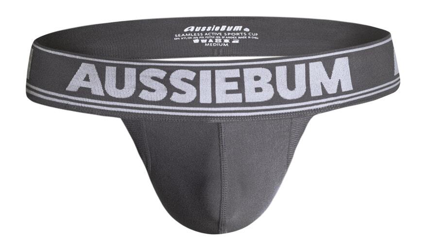 AussieBum Men's Stretchy Backless Pouch Underwear Cup, Size M L XL Grey ...
