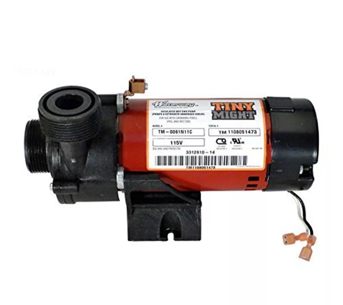 Waterway Plastics 3312610-14 Tiny Might Circulating Pump 115V 1" Union ...