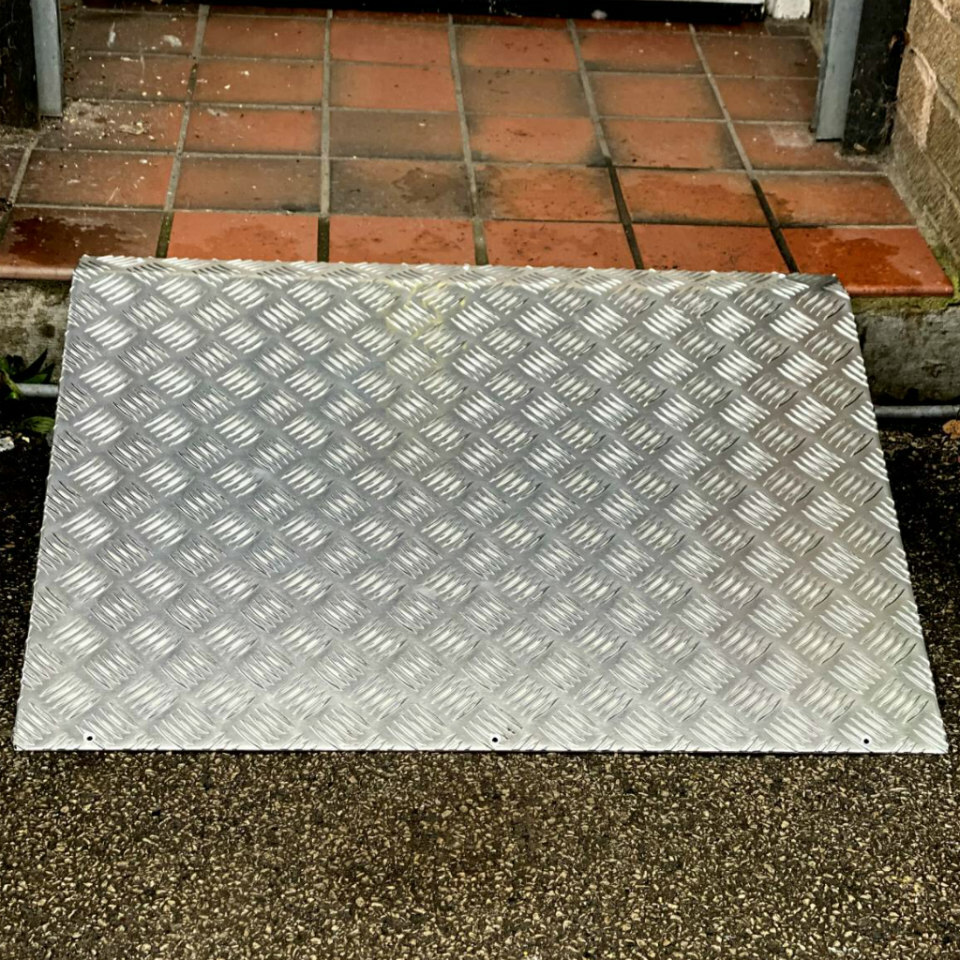 Wheelchair Threshold Step RAMP Door Anti Slip Chequer Plate Made in ...
