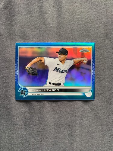 2022 Topps Chrome Baseball Card #112 Jesus Luzardo 041/150 Blue ...