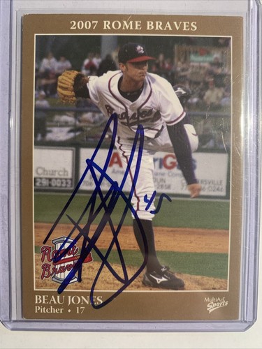 Beau Jones Auto Signed IP Minors Card Atlanta Braves | eBay