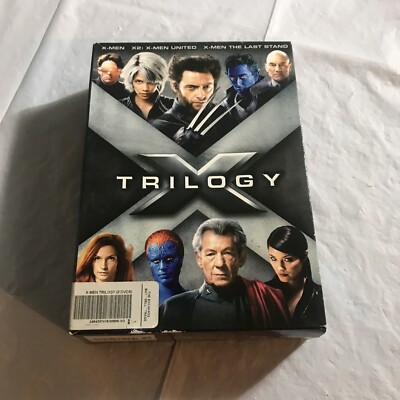 X-Men Trilogy Pack (DVD, 2009, 3-Disc Set, Widescreen Movie) DVD Box ...