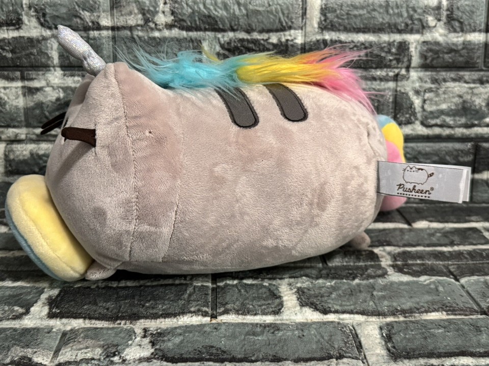 Pusheen Pusheenicorn Donut Log Rainbow Unicorn Plush Cat Stuffed Animal ...