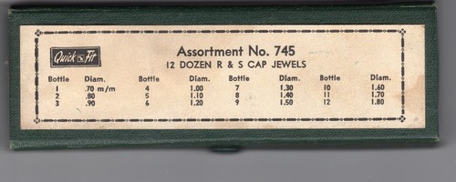CAP JEWEL 144 Pieces assorted sizes 0.70-1.80 mm | eBay