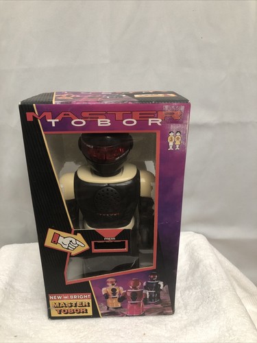 VINTAGE NEW IN BOX BATTERY OPERATED 1994 MASTER TOBOR ROBOT MADE IN ...