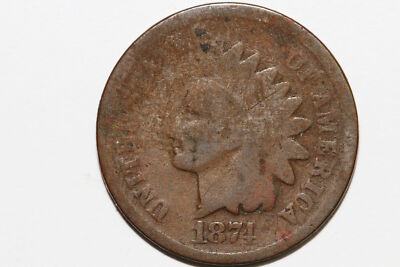 1874 Indian Head Small Cent Coin Grades About Good (IPX879) | eBay