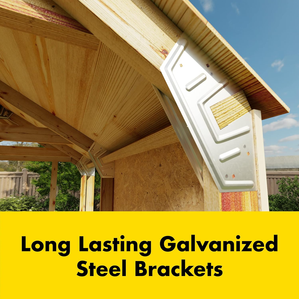 Custom Shed Kit with Peak Roof – 2x4 Easy DIY Framing Building Material ...