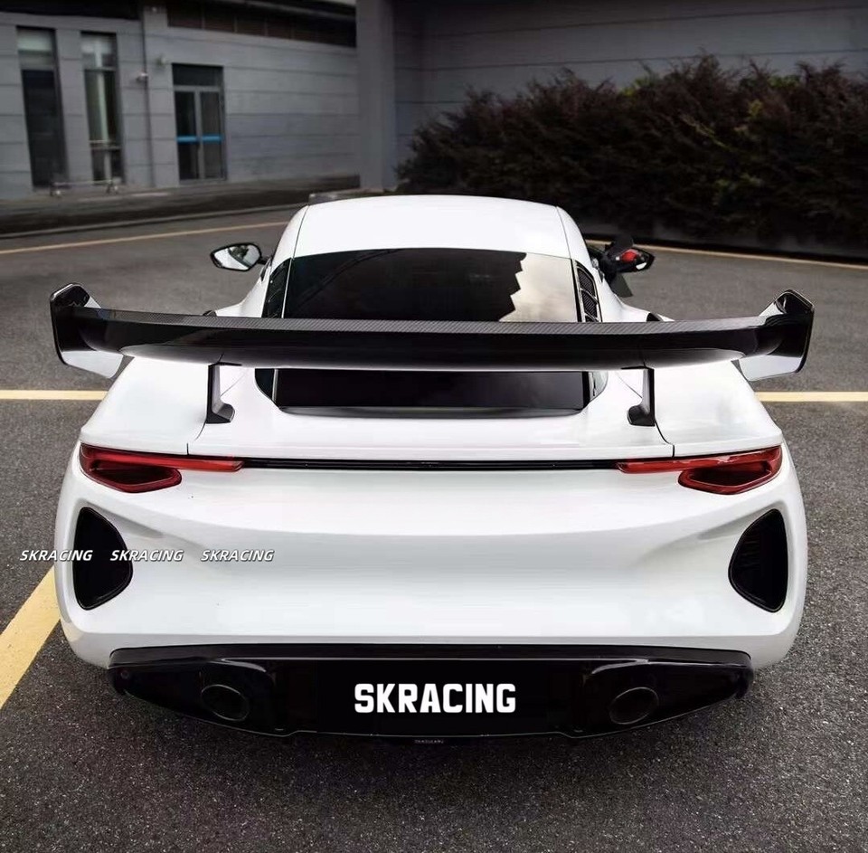 For 2023-2024 Lotus Emira Dry Carbon Fiber GT4 Style Rear Trunk Lip ...