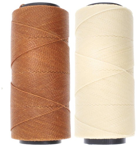2 Knot It Waxed Polyester Cord 1mm Diameter 144M Spools (Chestnut ...