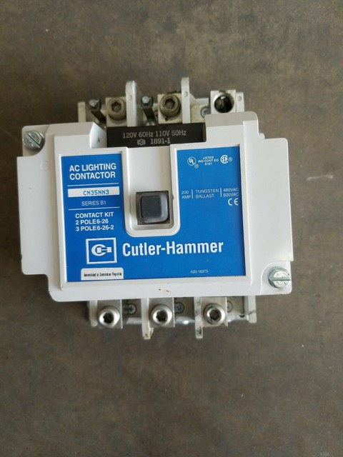 Cutler Hammer Cn35nn3 200A Lighting Contactor 3 Pole for sale online | eBay