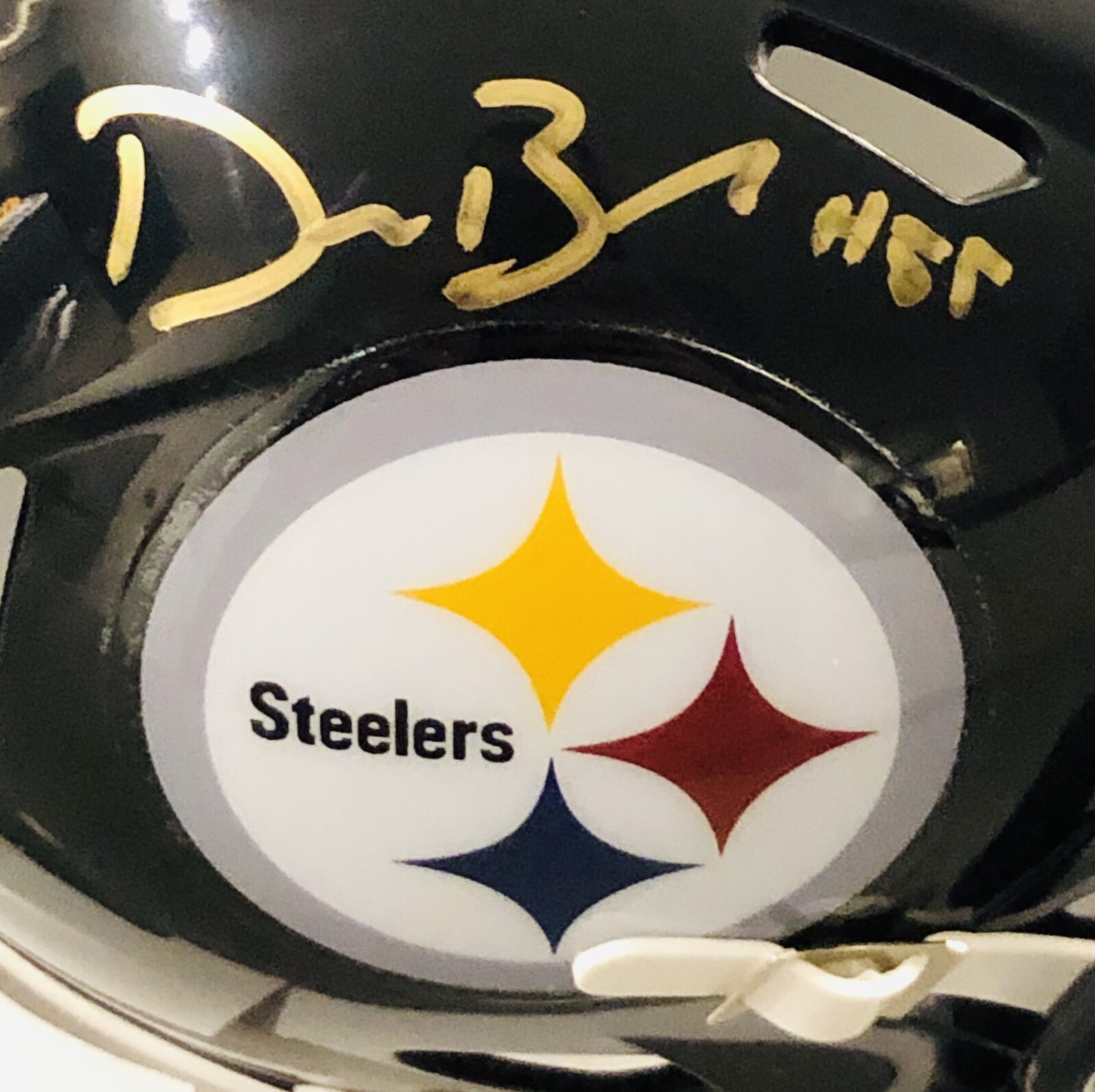 Devin Bush Jr. Signed Pittsburgh Steelers Autographed NFL Speed Mini ...