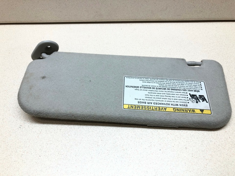 03 08 Toyota Corolla Matrix Sun Visor Passenger Right Side Gray Shade ...