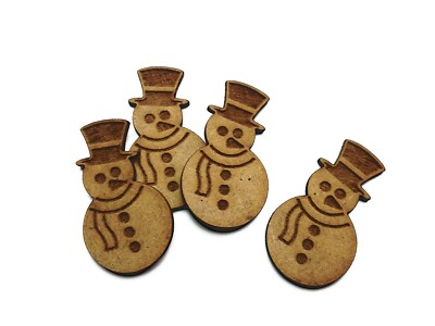 Wooden Snowman Christmas Decoration Craft Shape MDF Embellishment | eBay UK