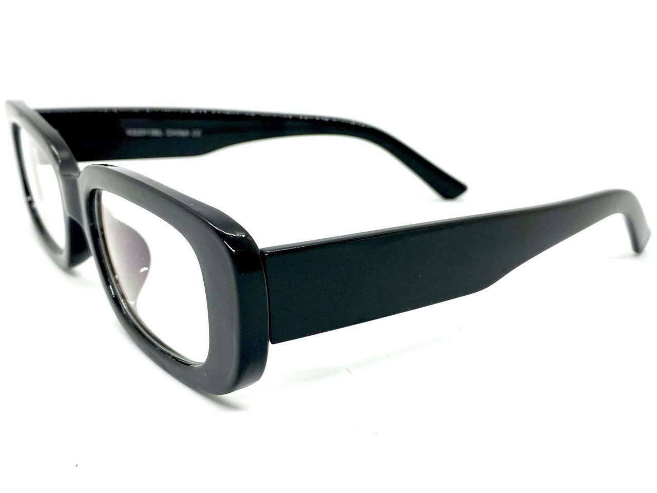 Classic Retro Square Computer EYE GLASSES Black Frame Blue Light ...