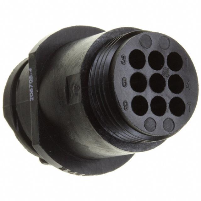 AMP 206705-2 Te CONNECTIVITY Circular Connector 9 POS for sale online ...