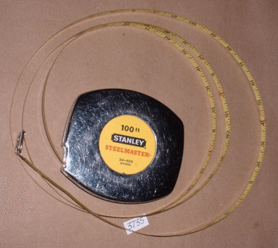 Vintage Stanley Steelmaster 100' ft Tape Measure Life Guard Yellow 34 ...