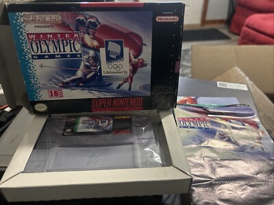 Winter Olympic Games SNES Super Nintendo Complete In Box CIB Manual ...