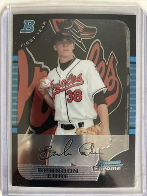 2005 bowman chrome Brandon Erbe Bdp48 | eBay