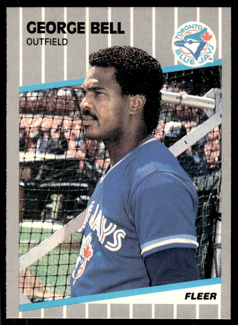 1989 Fleer Baseball Card George Bell Toronto Blue Jays #226 | eBay