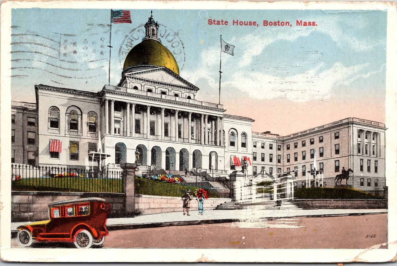 Boston MA State House Postcard used 1916 | eBay