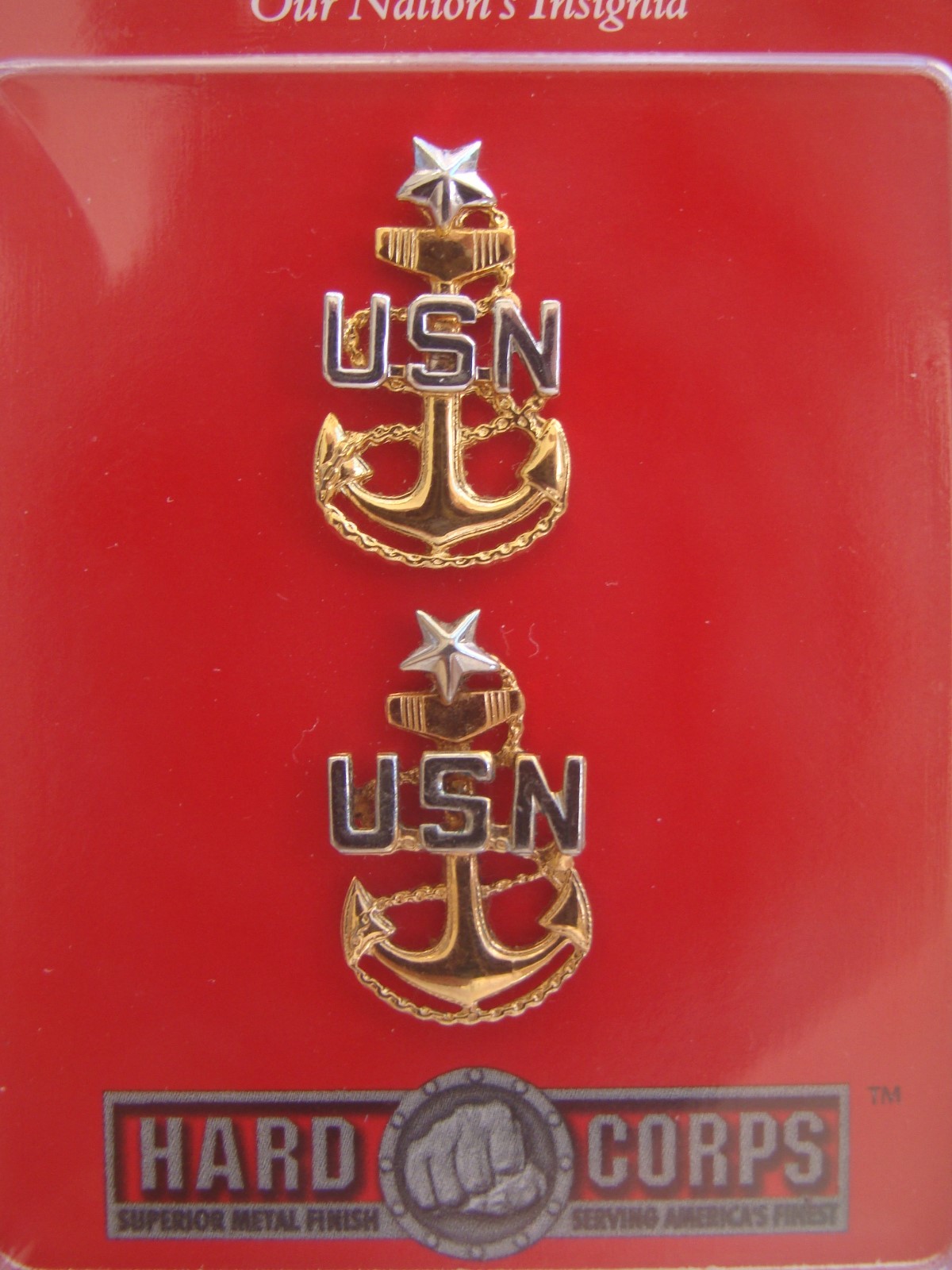 USN US NAVY E-8 SENIOR CHIEF PETTY OFFICER SCPO SHIRT COLLAR RANK ...