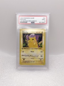 Pikachu 1999 Pokemon Game #58 1st Edition (Red Cheeks) Price Guide ...