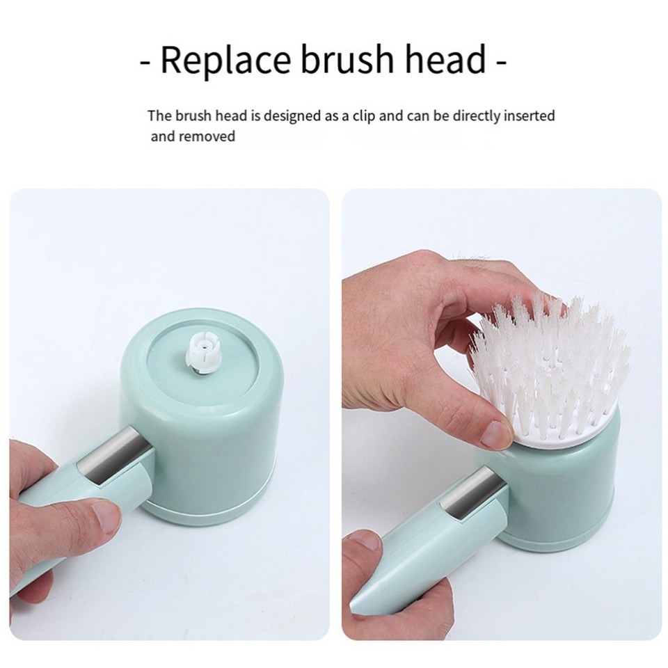 Electric Cleaning Brush with 3 Brush Heads Hand Use Cleaning Brush ...