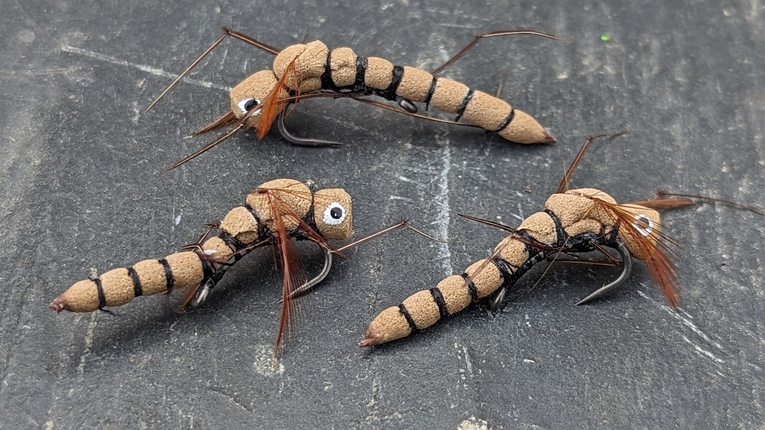 Urban Carp Daddy Long Legs Zigs Fly Fishing Zig Rig Hooks Foam Bugs 3 ...