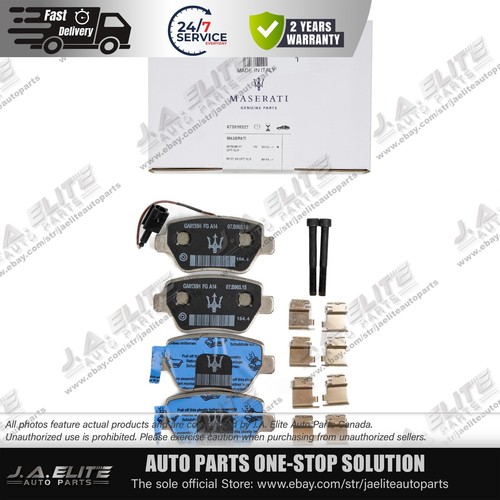 Genuine Rear Brake Pads Set for Maserati Ghibli Quattroporte (2 Piston ...