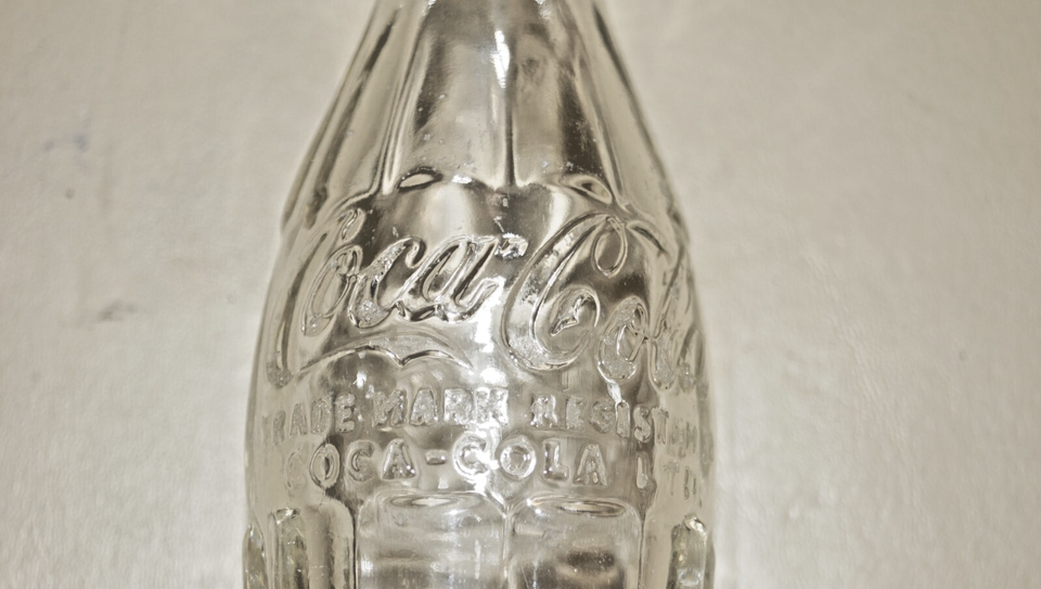 Clear Coca Cola Bottle Soda Pop Cola Embossed Heavy 6 Oz Glass Bottle ...