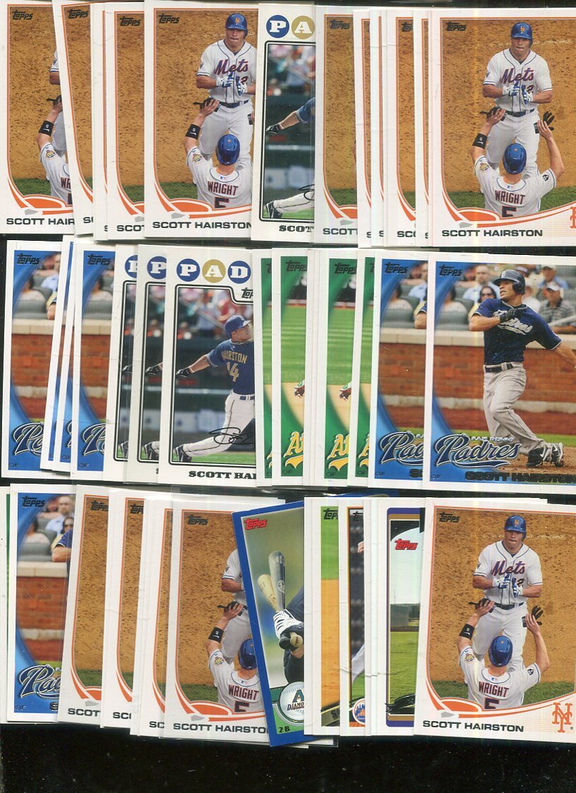 SCOTT HAIRSTON BULK LOT OF 100 BASEBALL CARDS PADRES DIAMONDBACKS FT ...